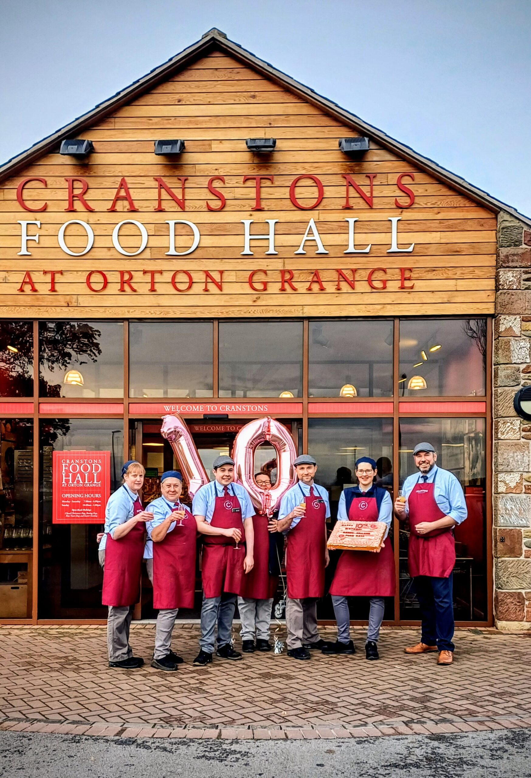 Happy 10th Birthday to our Orton Grange Food Hall - Cranstons